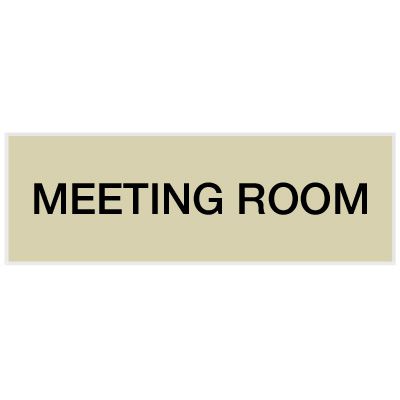 Meeting Room - Engraved Standard Worded Signs|Seton Canada | Seton.ca