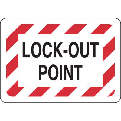 Lock-Out Point Sign | Emedco