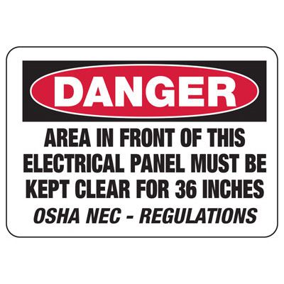 Electrical Safety Signs | Hazard Warning & OSHA Compliance | Emedco