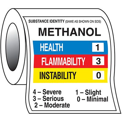 Semi-Custom HazCom Labels-On-A-Roll | Emedco