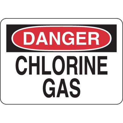 Danger Signs - Chlorine Gas | Emedco