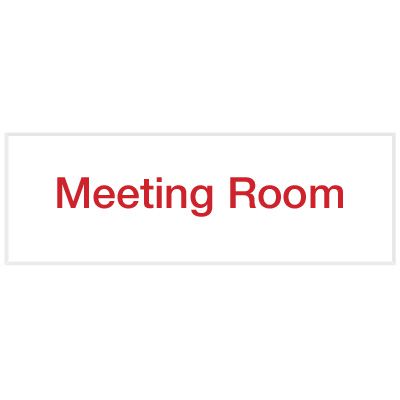 Meeting Room - Engraved Standard Worded Signs | Seton