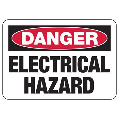 Electrical Safety Signs | Hazard Warning & OSHA Compliance | Emedco