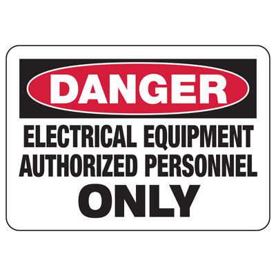 Electrical Safety Signs | Hazard Warning & OSHA Compliance | Emedco