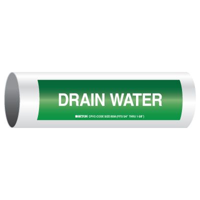 CPVC-Code™ Pipe Markers - Drain Water | Seton | Seton