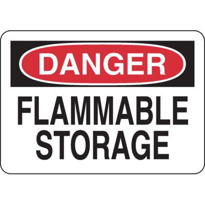 Danger Signs - Flammable Storage | Seton