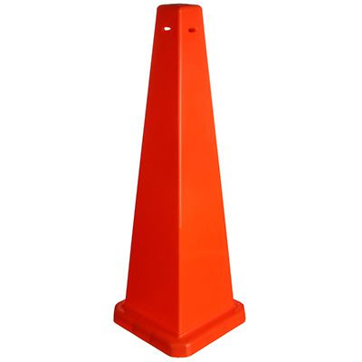 Safety Cone- Blank, Florescent Orange | Emedco