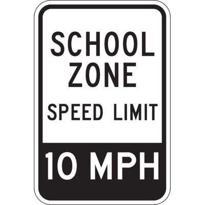 School Zone Speed Limit Signs | Emedco