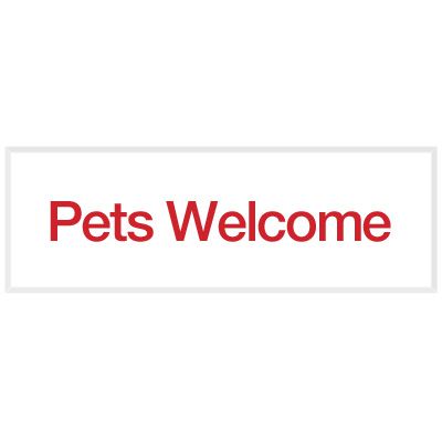 Pets Welcome - Engraved Standard Worded Signs|Seton Canada | Seton.ca