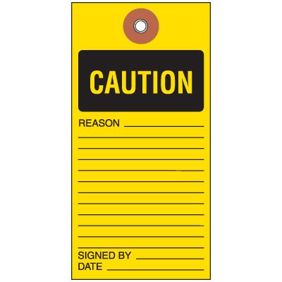 Tyvek® Caution Tag | Emedco