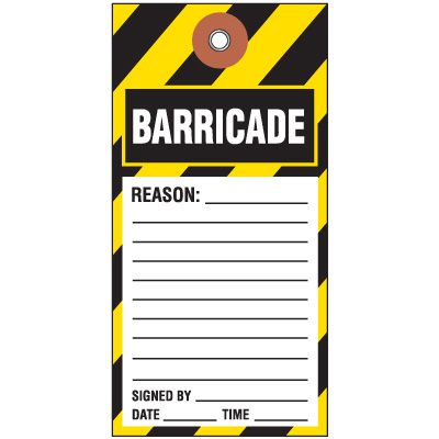 Barricade Tyvek Tag | Seton | Seton