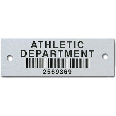 Custom Heavy-Duty Aluminum Bar Code Asset Tags | Durable Industrial ...