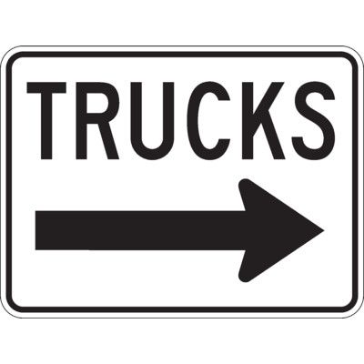 Reflective Parking Lot Signs - Trucks | Emedco