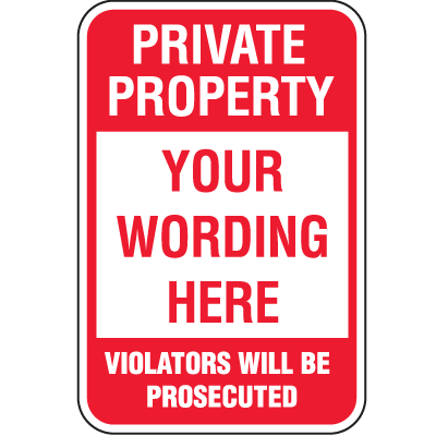 Custom Security Signs | Deter Crime & Protect Property | Seton | Seton
