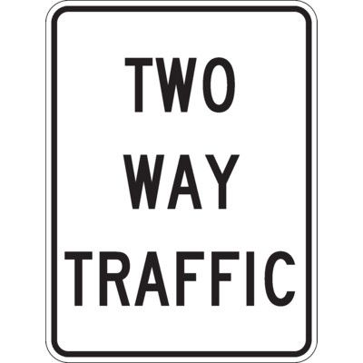Reflective Traffic Reminder Signs - Two Way Traffic|Seton Canada | Seton.ca