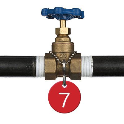 Color-Coded Anodized Aluminum Valve Tags | Seton | Seton