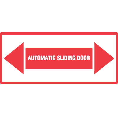 Automatic Door Signs - Automatic Sliding Door | Seton