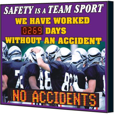 Electronic Safety Scoreboard - Safety Is A Team Sport | Seton
