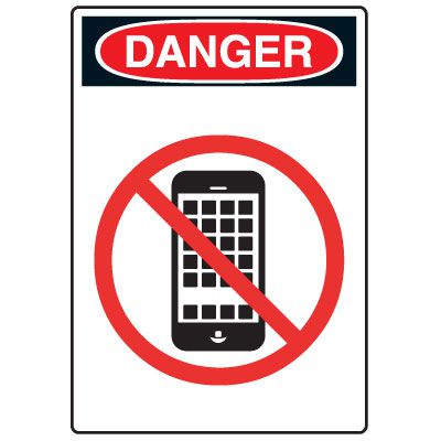 Pictogram Signs - No Cell Phone Use | Seton