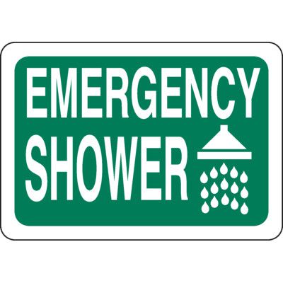 Emergency Shower Sign | Emedco