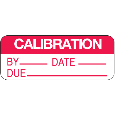 Calibration By Date Due Self-Laminating Labels | Seton