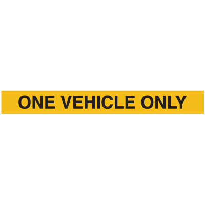 Automatic Gate Arm Labels - One Vehicle Only | Seton