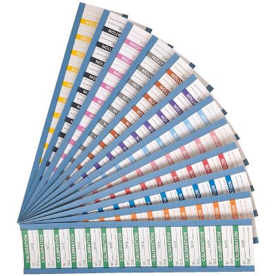 Color Coded Calibration Labels, Calibration, Maintenance, & QC Labels ...