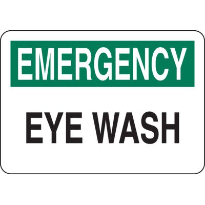 Emergency Eye Wash - First Aid Sign | Seton | Seton