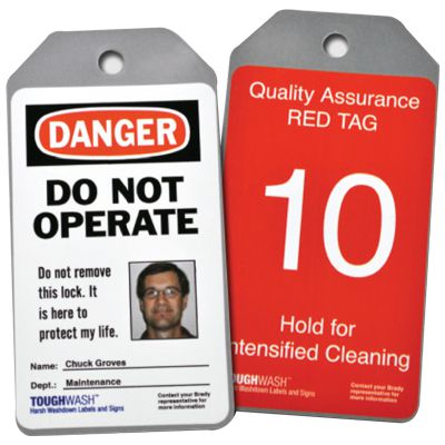 Semi-Custom ToughWash®; Encapsulated Plastic Tags | Seton