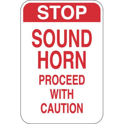 Stop Sound Horn Warehouse Traffic Signs|Seton Canada | Seton.ca