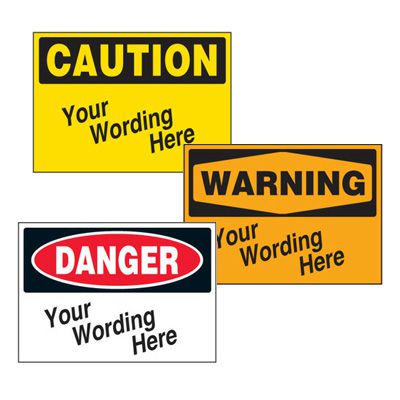 Semi-Custom Vinyl Labels, Custom Warning Labels | Emedco