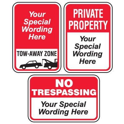 Semi-Custom Worded Signs|Seton Canada | Seton.ca
