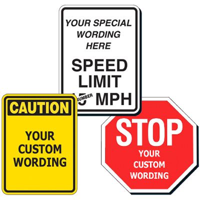 Custom Traffic Signs | Personalize Your Own Traffic Signs | Seton