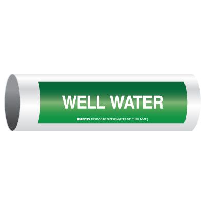 CPVC-Code™ Pipe Markers - Well Water | Seton | Seton
