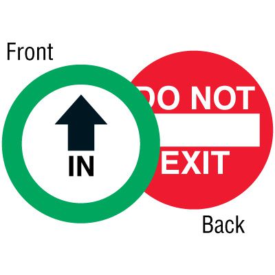 Double-Sided Decal - Do Not Exit | Emedco