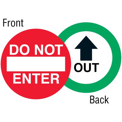 Out Two-Sided Door Label | Emedco