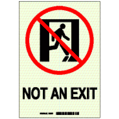 Not An Exit Signs | Seton