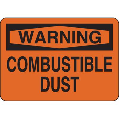 Warning Combustible Dust - Chemical Warning Sign | Seton | Seton