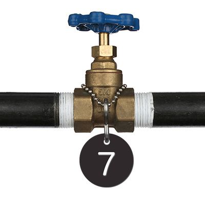 Color-Coded Numbered Valve Tags|Seton Canada | Seton.ca