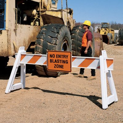 Traffic Barricade Signs & A-Frame Stands | Road Closed & Barrier ...