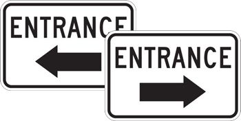 Entrance Sign - Left or Right Arrow | Seton.ca