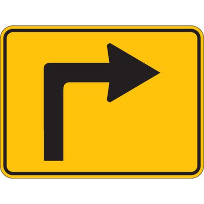 Reflective Traffic Signs - Left/Right Turn Arrows | Seton