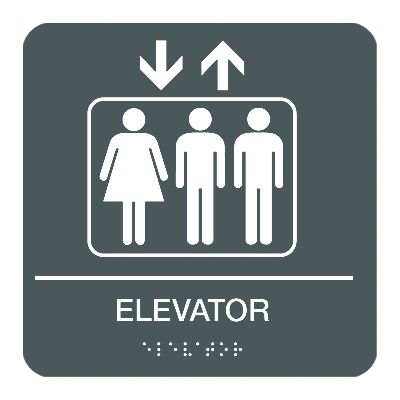 Elevator - Graphic Braille Signs|Seton Canada | Seton.ca