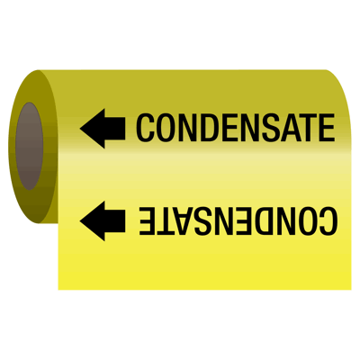 Self-Adhesive Pipe Markers-On-A-Roll - Condensate | Seton