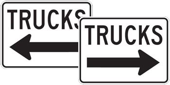 Reflective Parking Lot Signs - Trucks | Emedco