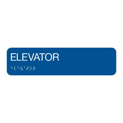 Elevator - ADA Braille Sign | Emedco