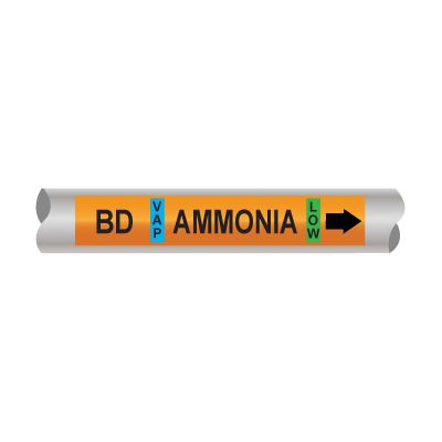 Snap-Around Ammonia Pipe Markers-Booster Discharge | Seton Canada ...