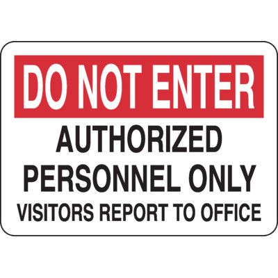 Do Not Enter Signs | OSHA & ANSI Compliant Safety Signs | Seton