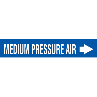 Medium Pressure Air Self-Adhesive Pipe Markers-On-A-Roll | Seton