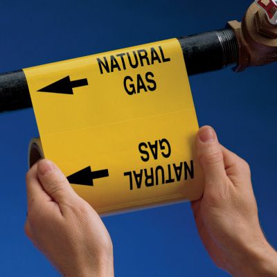 Custom Pipe Markers-On-A-Roll | Seton